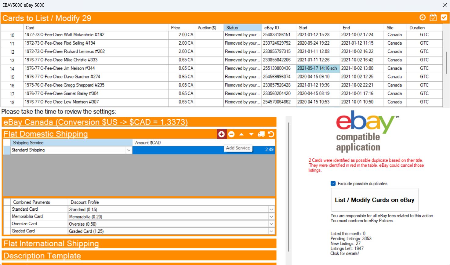 How to list your cards on eBay : Kronozio Support Portal