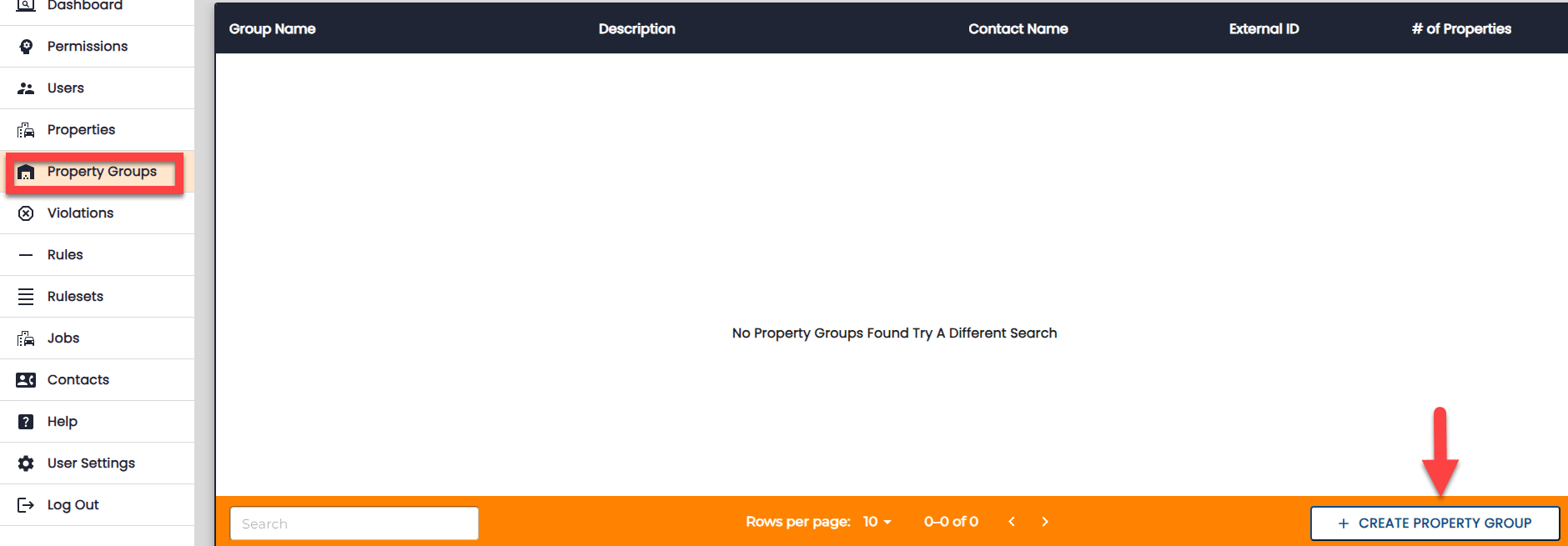 Creating A Property Group : Dispatch Anywhere