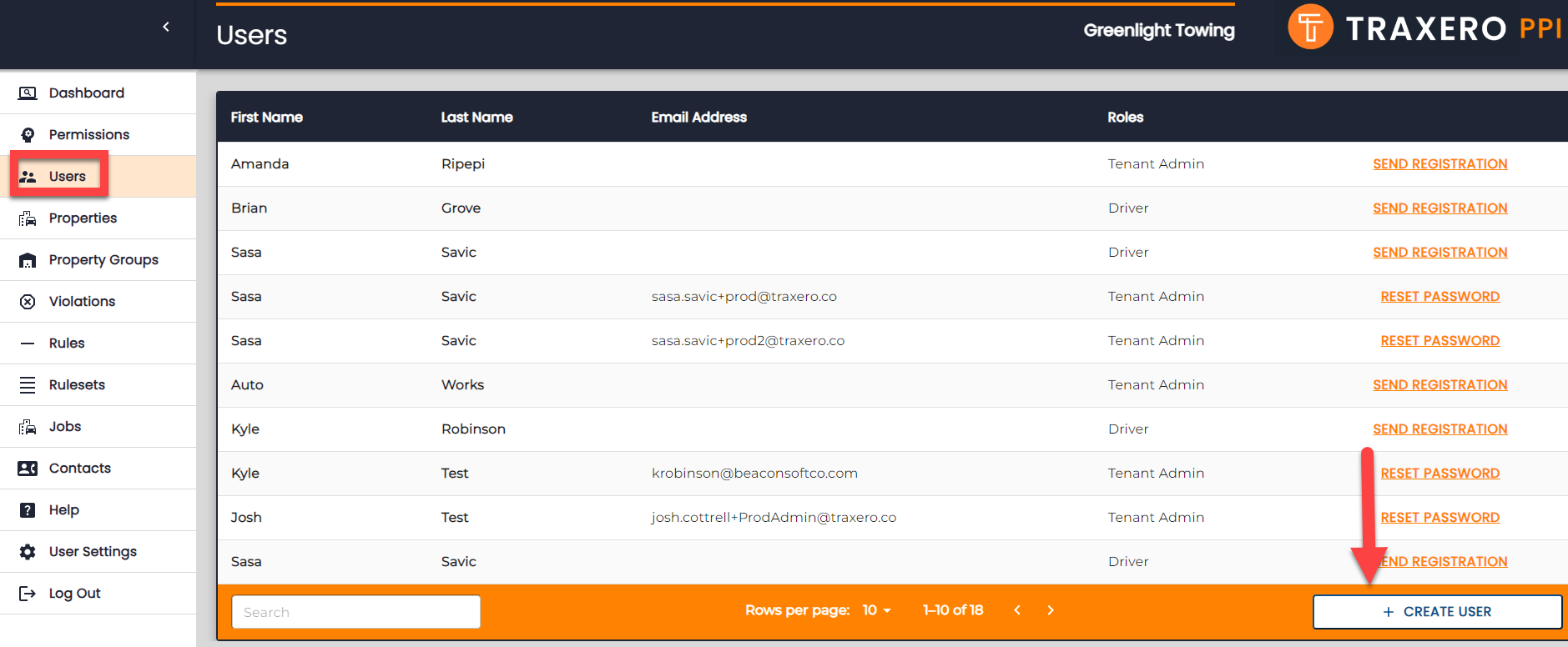 Users/Permissions : Dispatch Anywhere