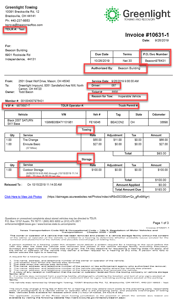 Invoice Styles : Dispatch Anywhere