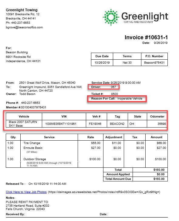 Invoice Styles : Dispatch Anywhere