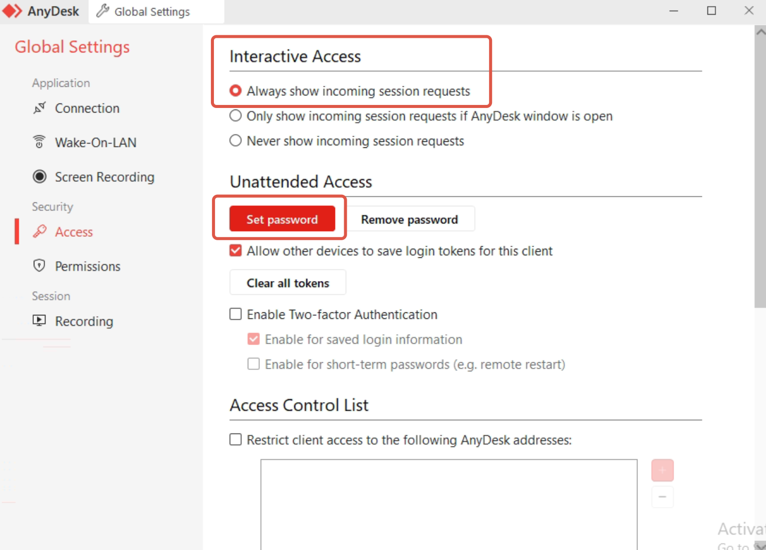 How to Set Up AnyDesk with Unattended (Unrestricted) Access : Volcora ...