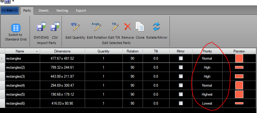 Sequencing parts : NestFab