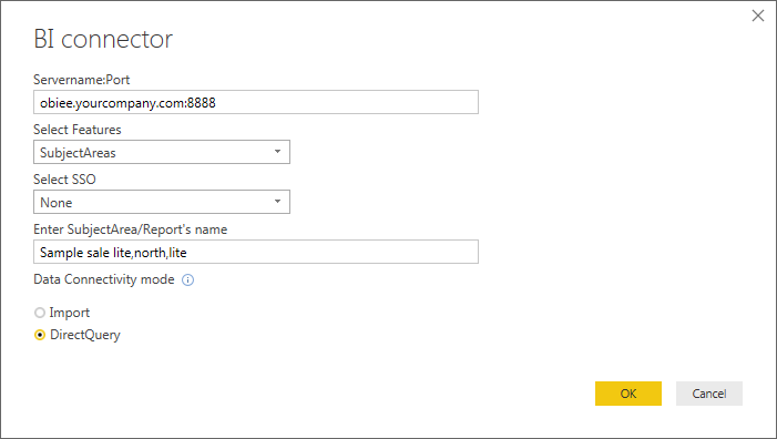 Connect Power BI Desktop to OBIEE Subject Areas using Direct Query - Step-by-Step User Guide ...