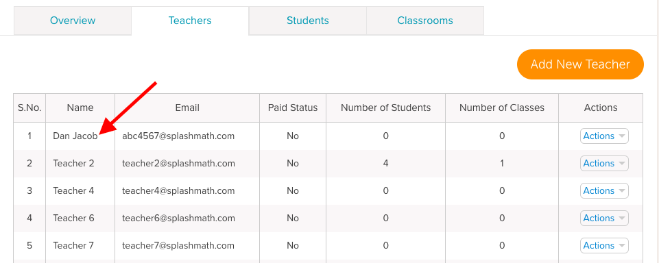 Reset Password for a teacher account – Support & Feedback for Splash Math