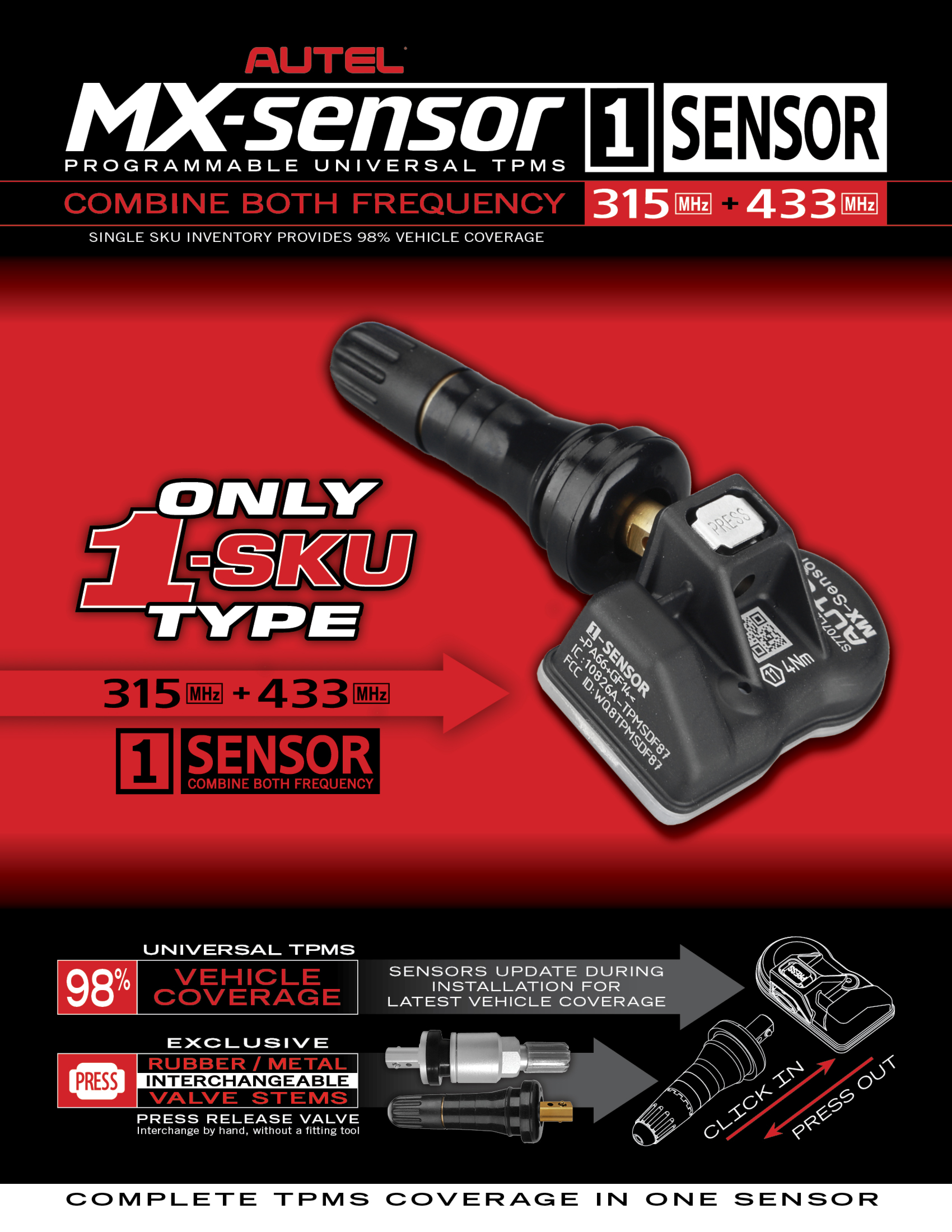 TPMS Sensors Valve And Component Kits Autel Intelligent Technology TPMS Sensors Valve And Component Kits Autel Intelligent Technology
