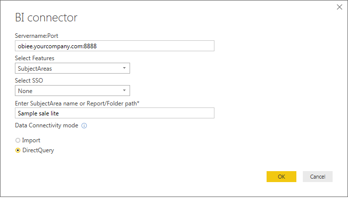 Connect Power BI Desktop to OBIEE Subject Areas using Direct Query - Step-by-Step User Guide ...