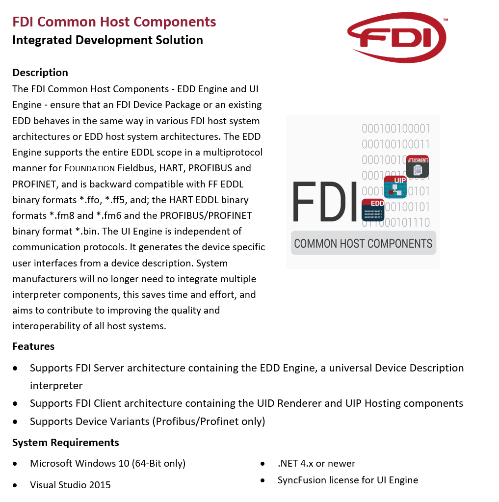 FDI Common Host Components Data Sheet Download : FieldComm Group ...