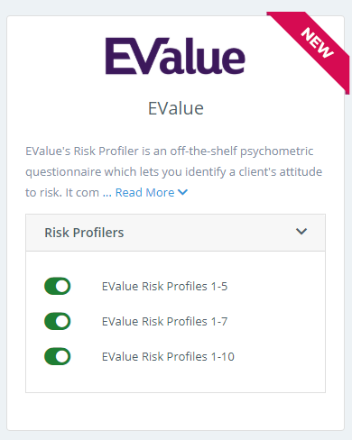 Risk Profiles (Content Integration & System Configuration) : Help & Support