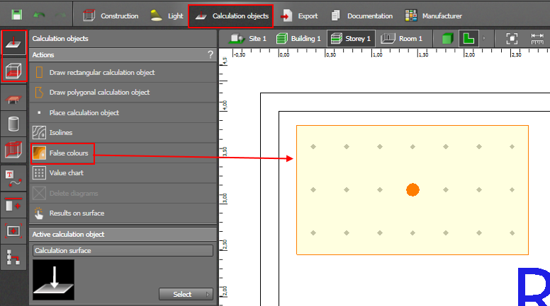 Isolines : Knowledge Base DIALux evo