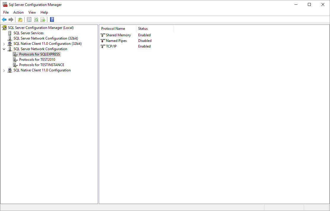 Configuring SQL Server for Network Access : Transmille Online Support