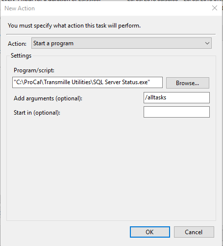 Scheduling SQL Server Backups : Transmille Online Support