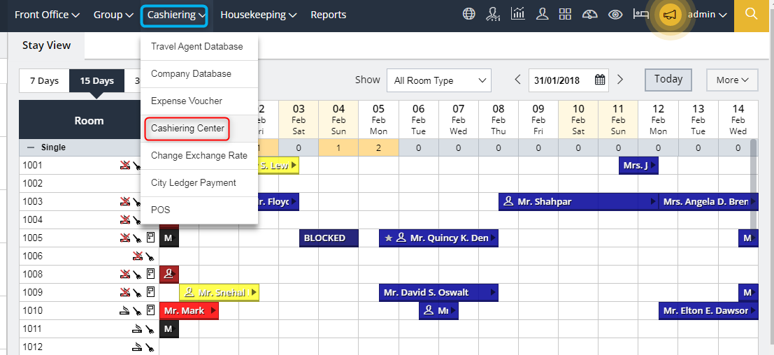 How to add the payment receipt from city ledger against room postings ...