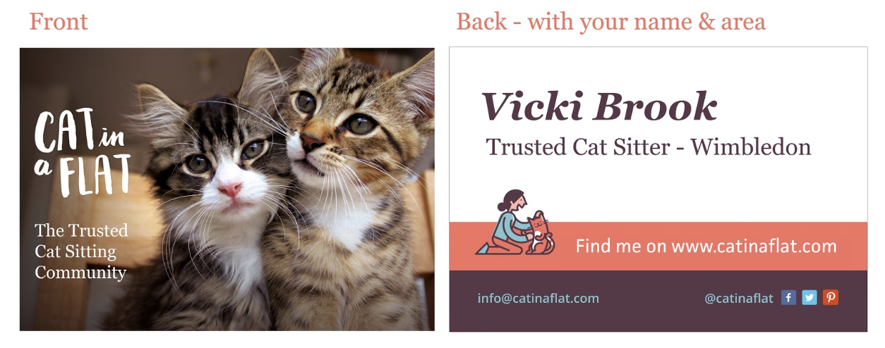 Advertising Cat Sitting Services : Help