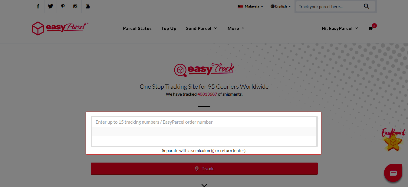 What is EasyTrack on EasyParcel? : EasyParcel (Malaysia) Help Centre