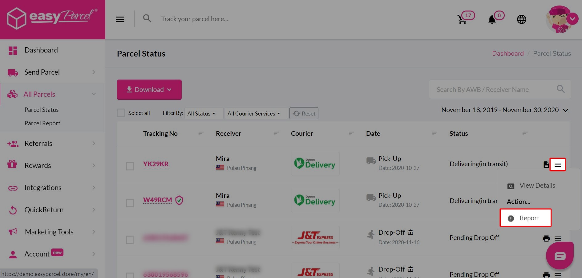What should i do if shipment lost? : EasyParcel (Singapore) Help Centre