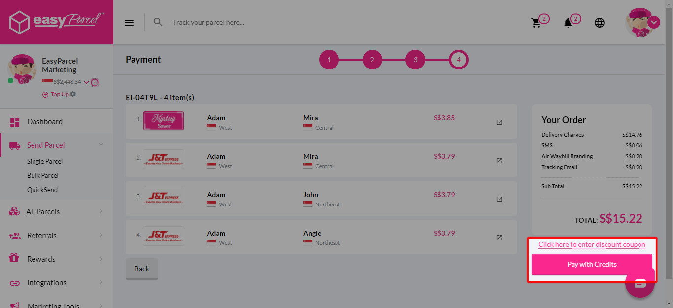 How to create domestic shipments via File Upload (Bulk Parcel ...