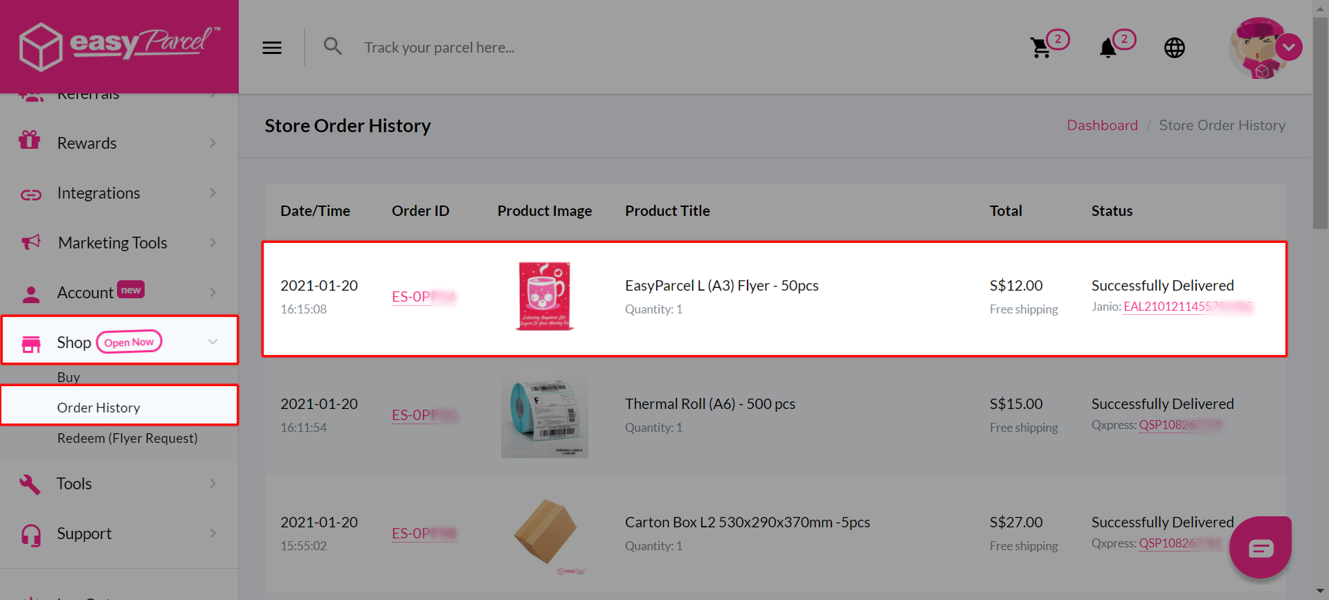 Where can i purchase packaging materials on EasyParcel? : EasyParcel ...