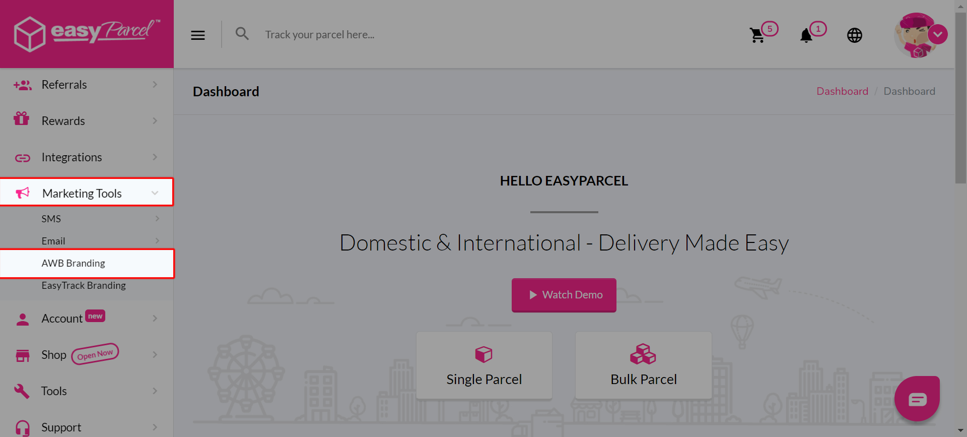 How to setup custom branding on Air Waybill? : EasyParcel (Singapore ...