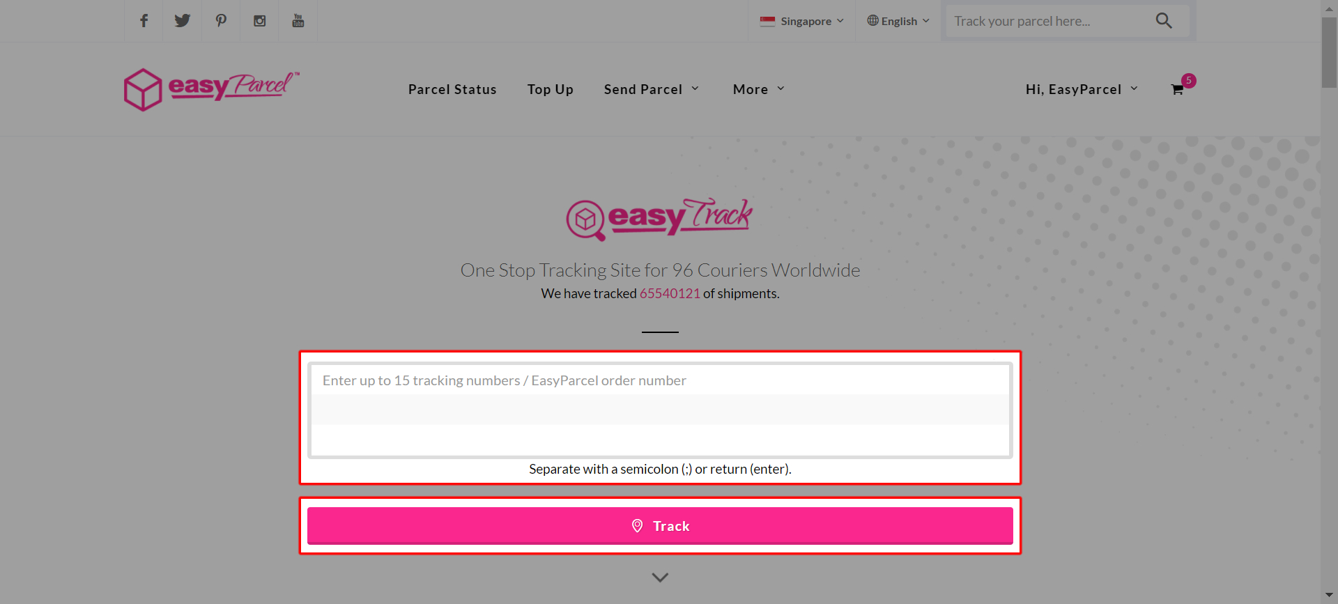 What is EasyTrack on EasyParcel? : EasyParcel (Singapore) Help Centre