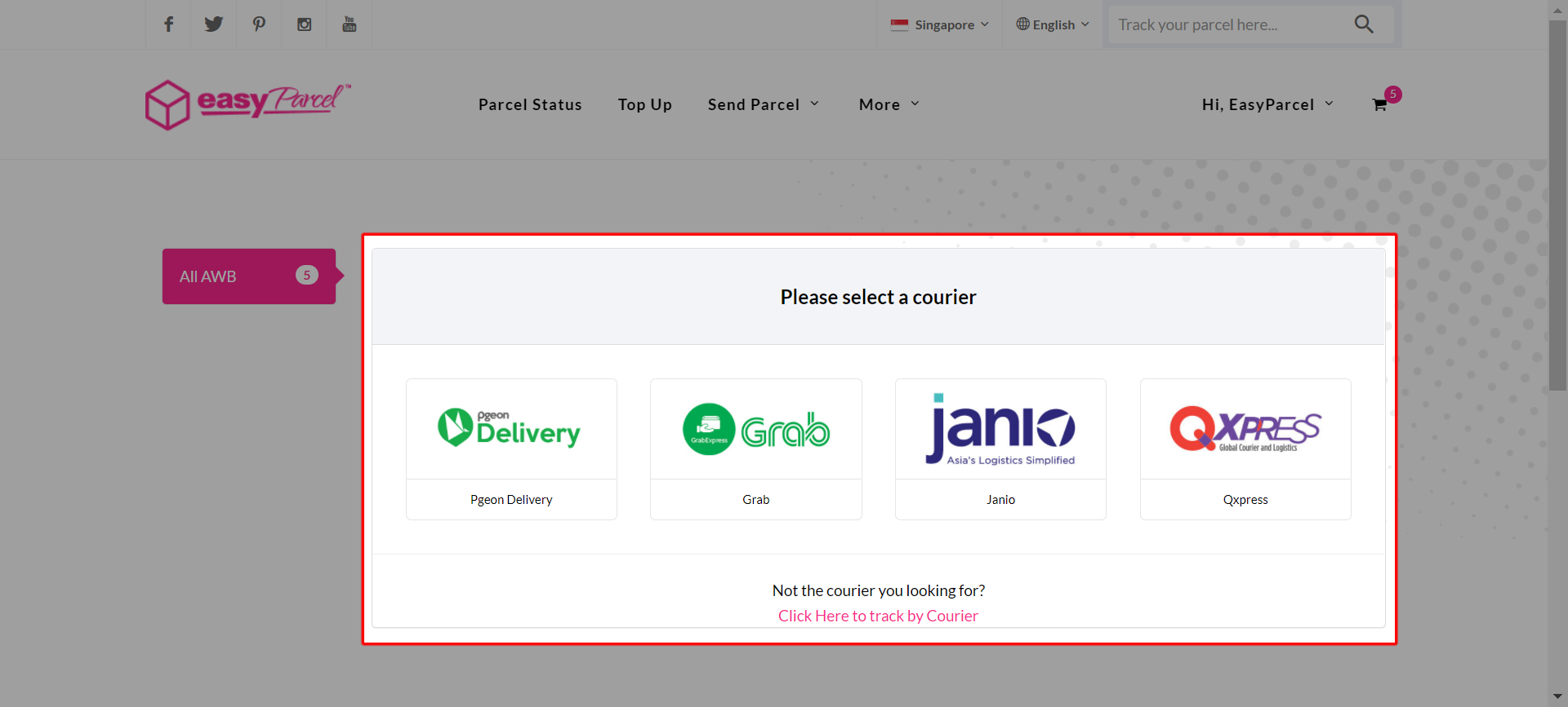 What is EasyTrack on EasyParcel? : EasyParcel (Singapore) Help Centre