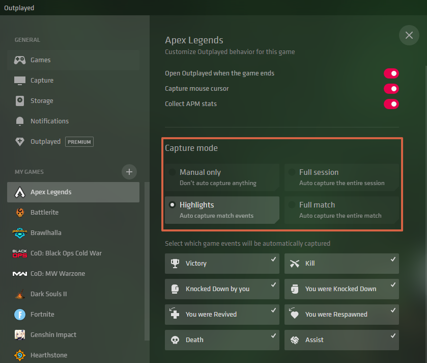 How to Record on Outplayed: Overwolf Support
