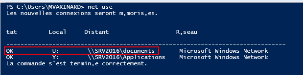 Utilisez le chemin réseau UNC plutôt que le lecteur dans la ...