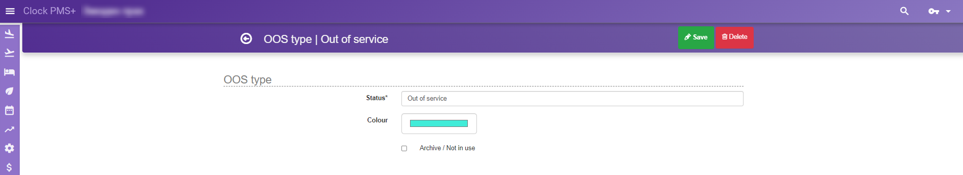 OOS type : Support Centre