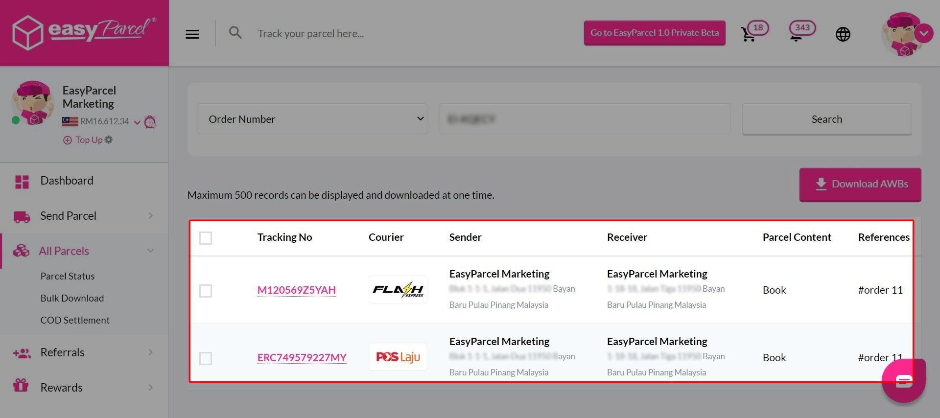 How can I bulk download shipping documents on EasyParcel? : EasyParcel ...