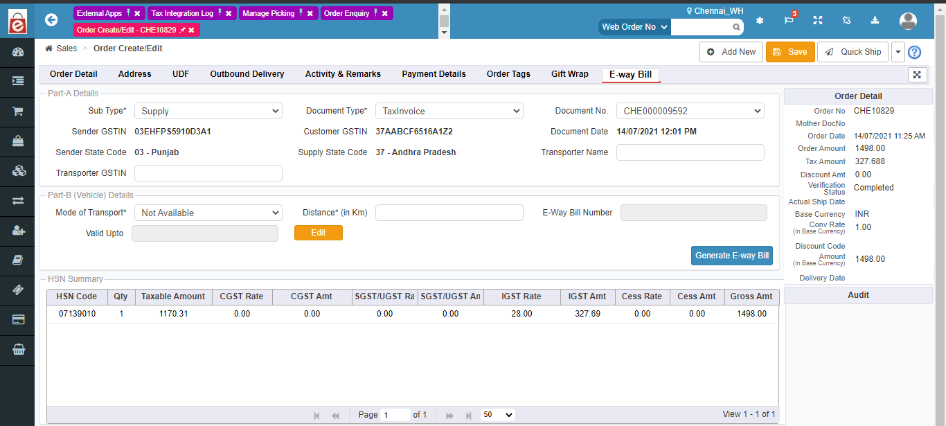 E-Way Bill - Cleartax : Vinculum Knowledge Central
