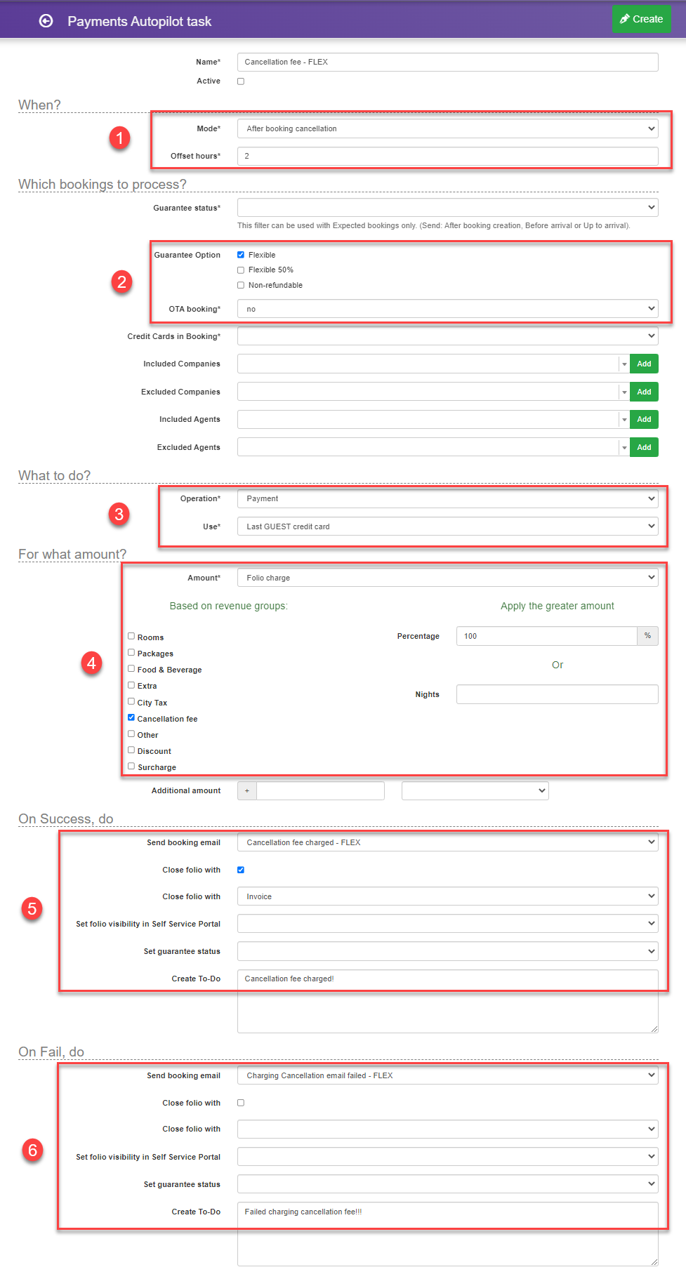 The Payment Autopilot - Example tasks : Support Centre