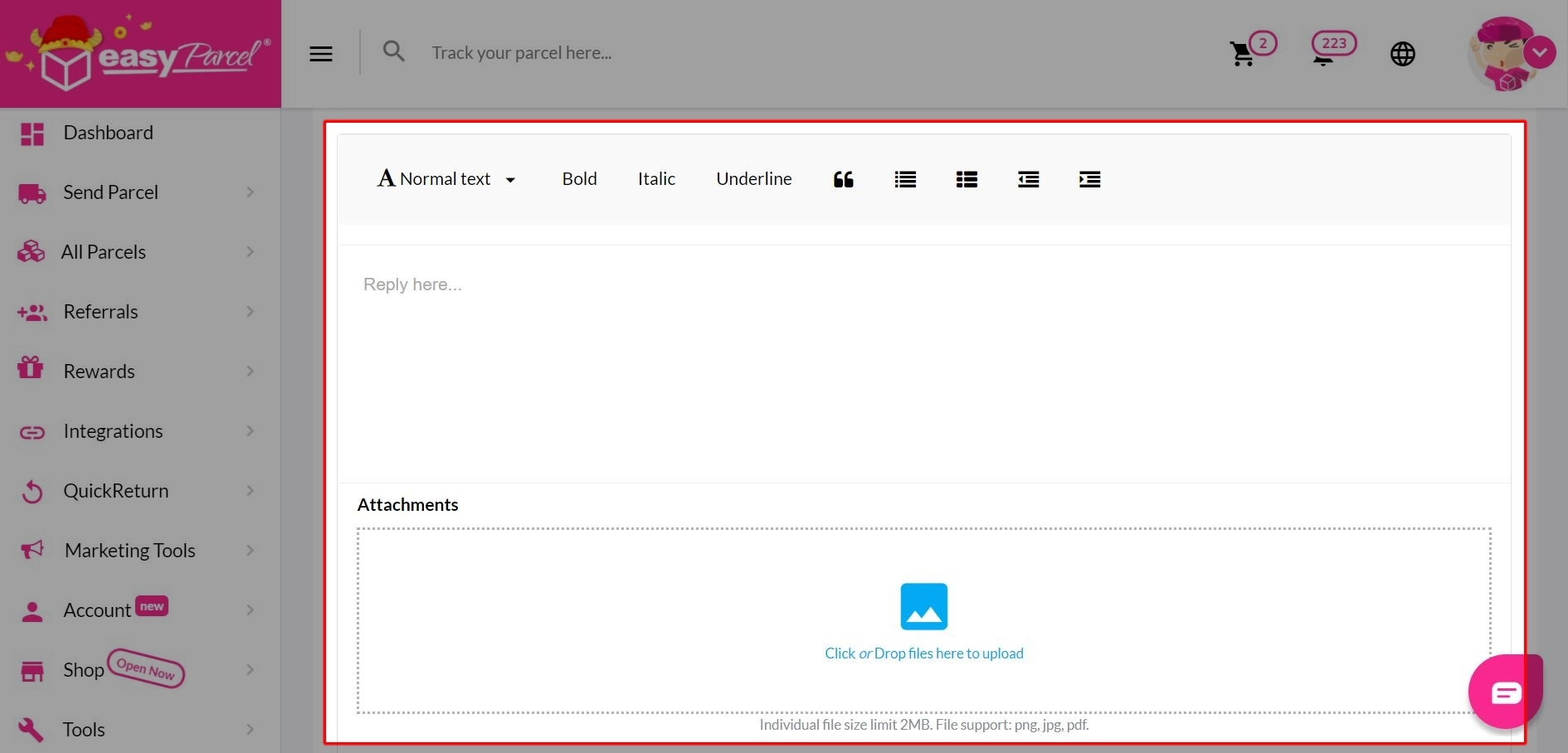 What should i do if receiver received incomplete shipment (missing ...