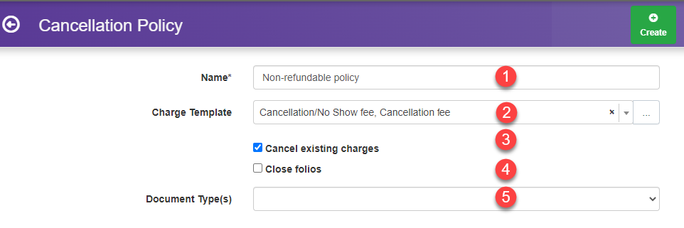 Cancellation Policies : Support Centre
