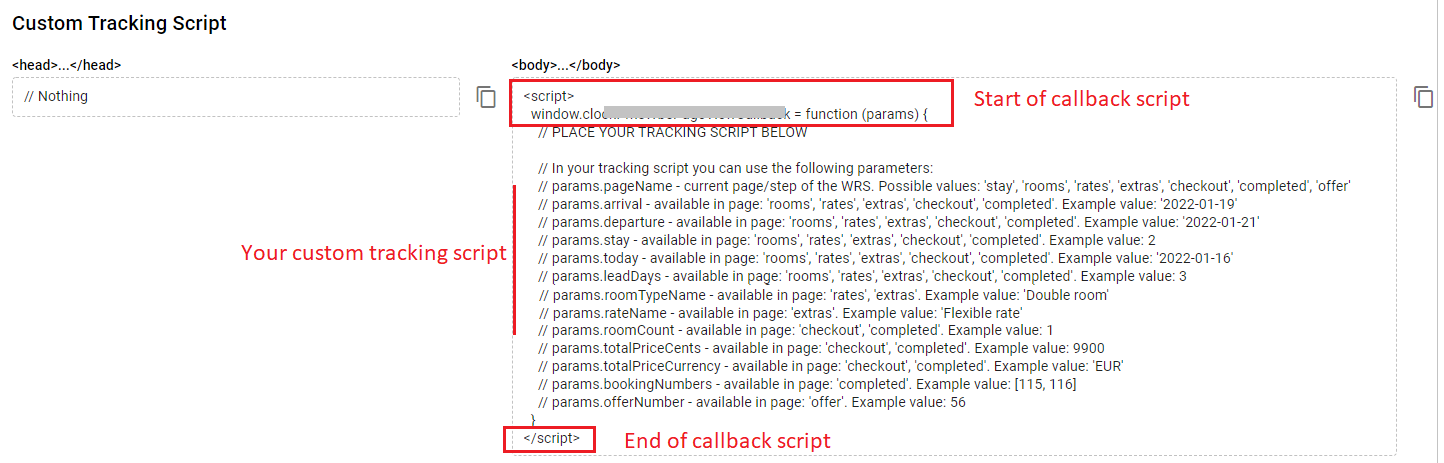 Tracking scripts (Google Analytics) : Support Centre