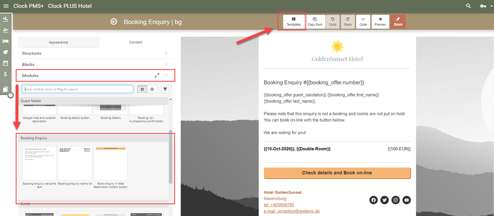 Custom Booking Enquiry Template : Support Centre