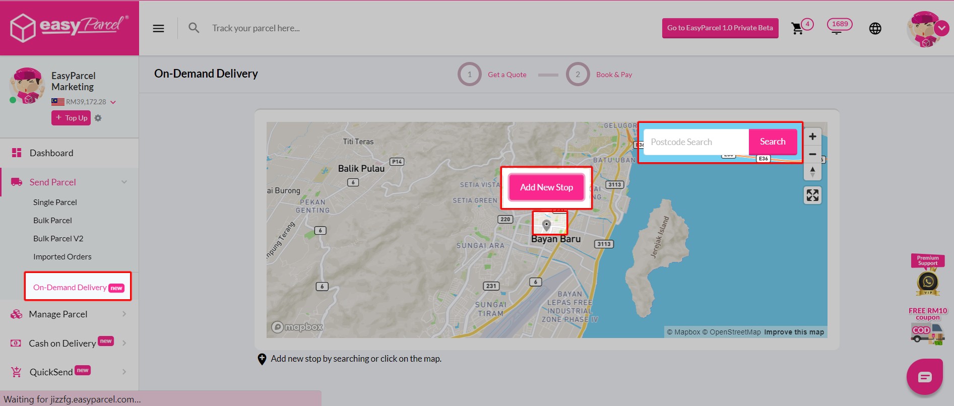 How to create On-Demand parcel? : EasyParcel (Malaysia) Help Centre