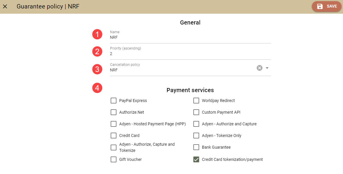 Guarantee Policies | Adding and Editing in Clock PMS+ : Support Centre