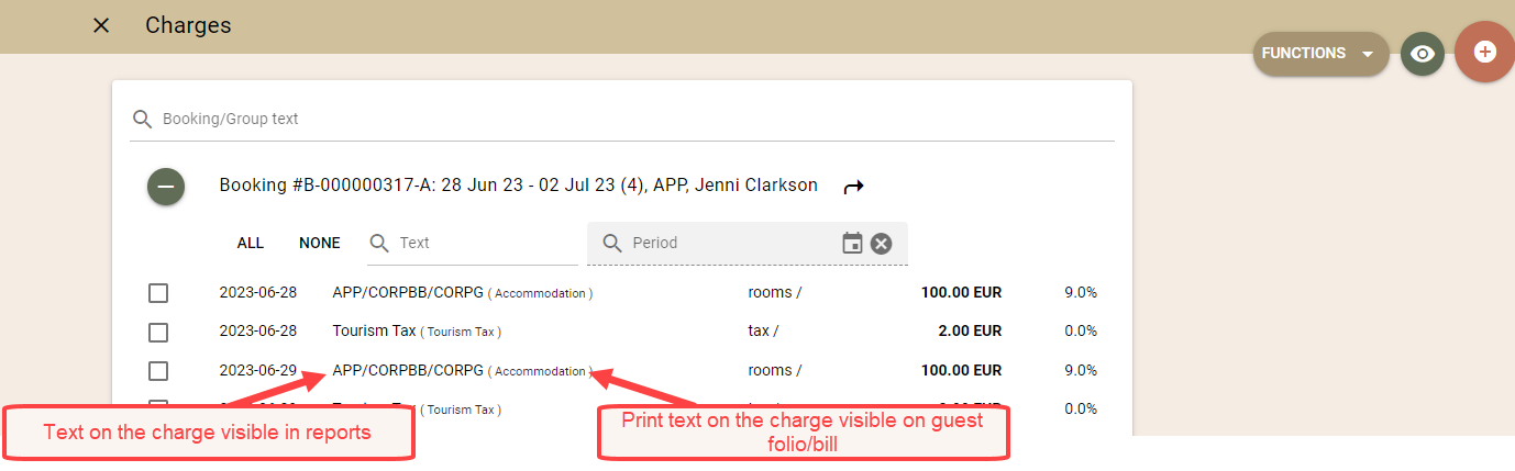 Create and Setup Charge Templates in Clock PMS+ : Support Centre
