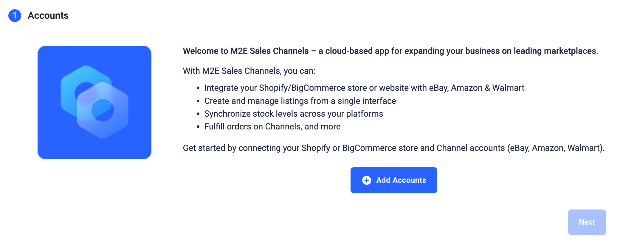 M2E Multichannel Connect User Guide: Getting Started : M2E Cloud Help Center