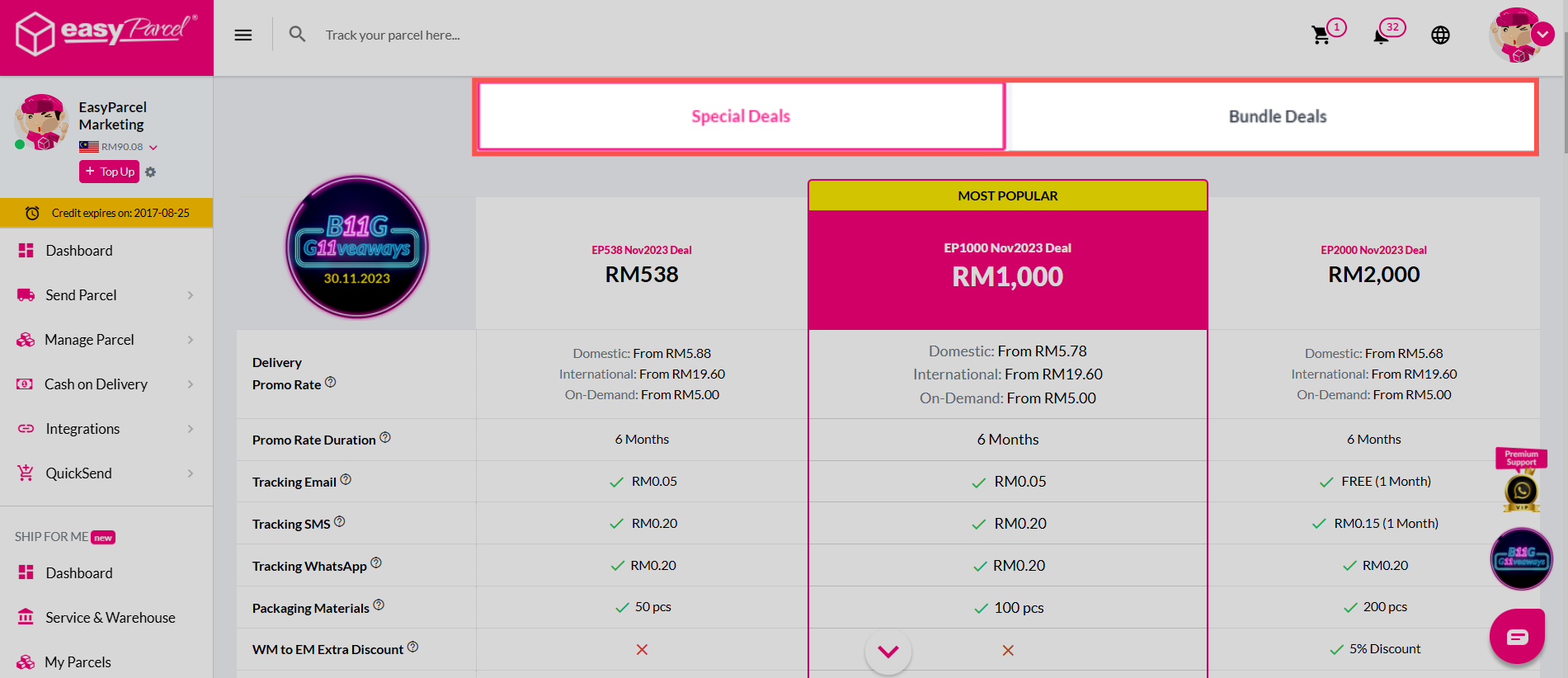 How to Top Up credit on EasyParcel? : EasyParcel (Malaysia) Help Centre