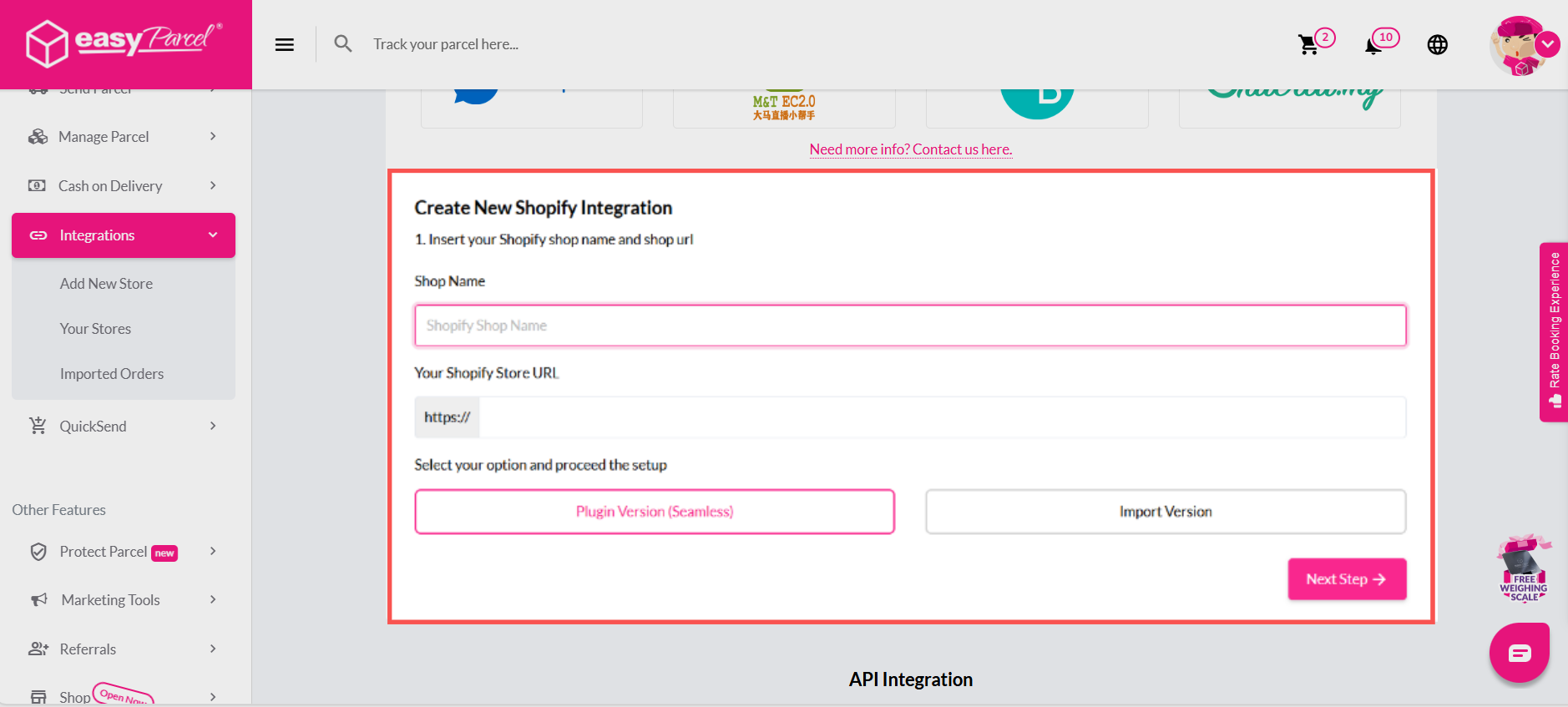 How to integrate EasyParcel with Shopify : EasyParcel (Malaysia) Help Centre