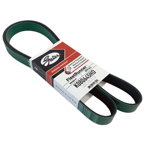 Micro V Belts Gates FleetRunner K080645HD Heavy-Duty Serpentine Belt ...