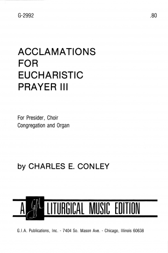 GIA Publications - Acclamations for Eucharistic Prayer III