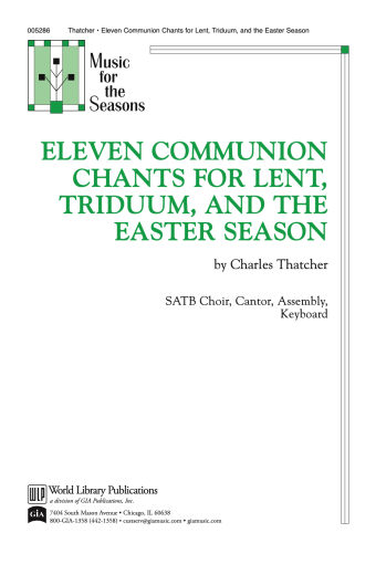 GIA Publications - Eleven Communion Chants for Lent, Triduum, and the ...