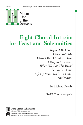 GIA Publications - Eight Choral Introits for Feasts and Solemnities
