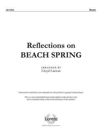 GIA Publications - Reflections on Beach Spring - Trumpet/Horn/Trombone ...