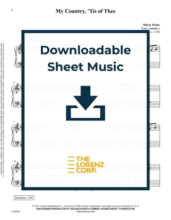 GIA Publications - My Country, 'Tis of Thee - Piano Sheet Music ...