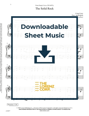 GIA Publications - The Solid Rock - Piano Sheet Music (Digital download)