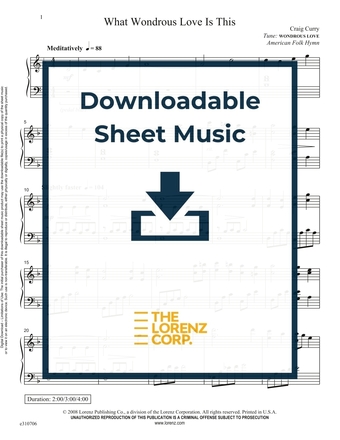 GIA Publications - What Wondrous Love Is This - Piano Sheet Music ...