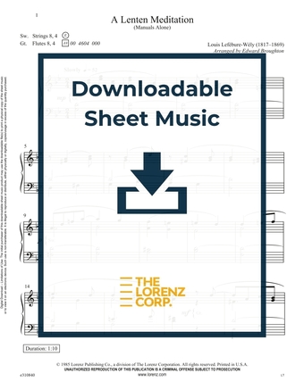 GIA Publications - A Lenten Meditation - Organ Sheet Music (Digital ...